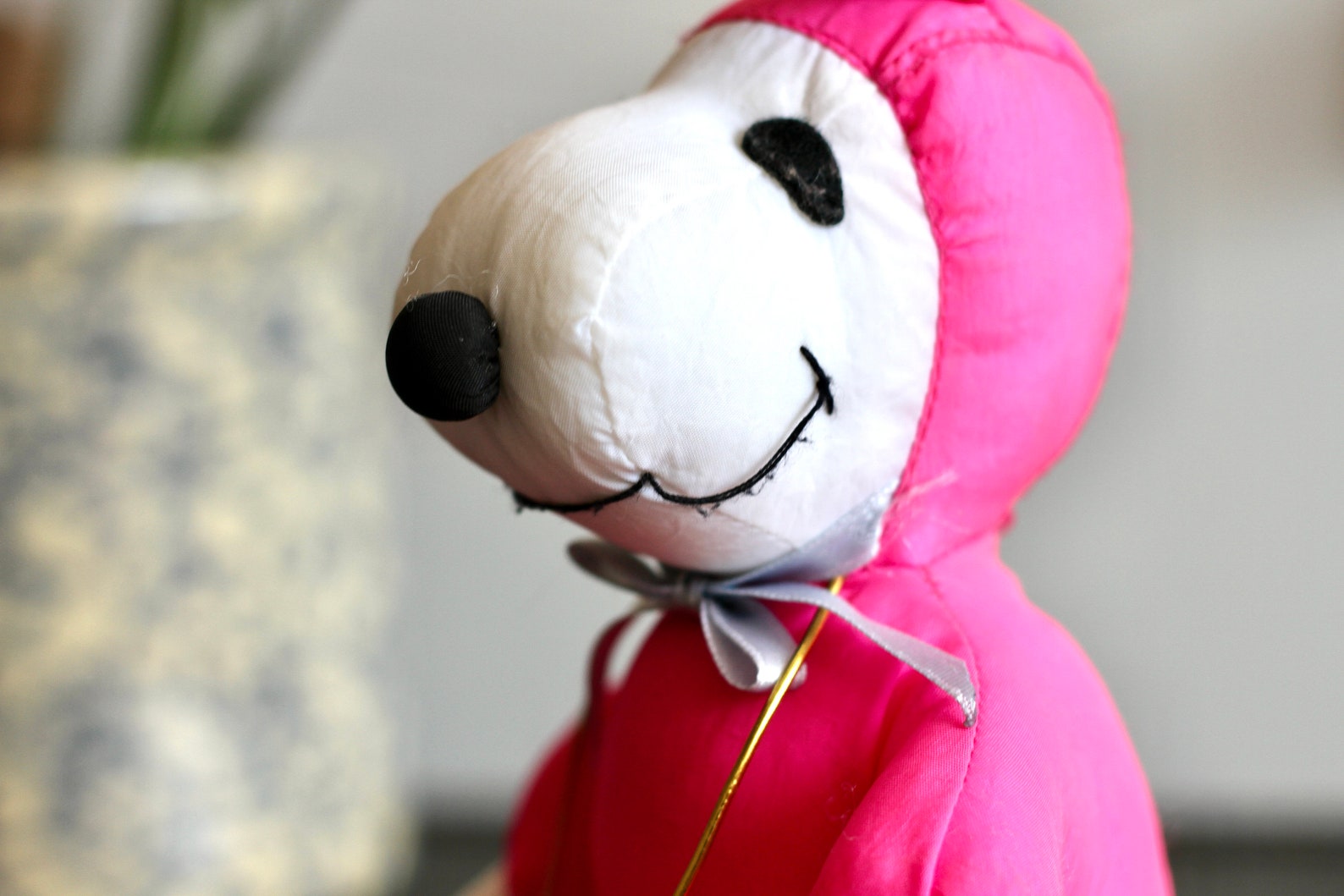 Vintage Snoopy Bunny Toy Peanuts Plush Hot Pink Bunny - Etsy