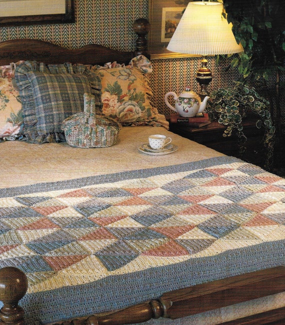 Antique Crochet Patterns Pyramid Afghan at Wallace Swindler blog