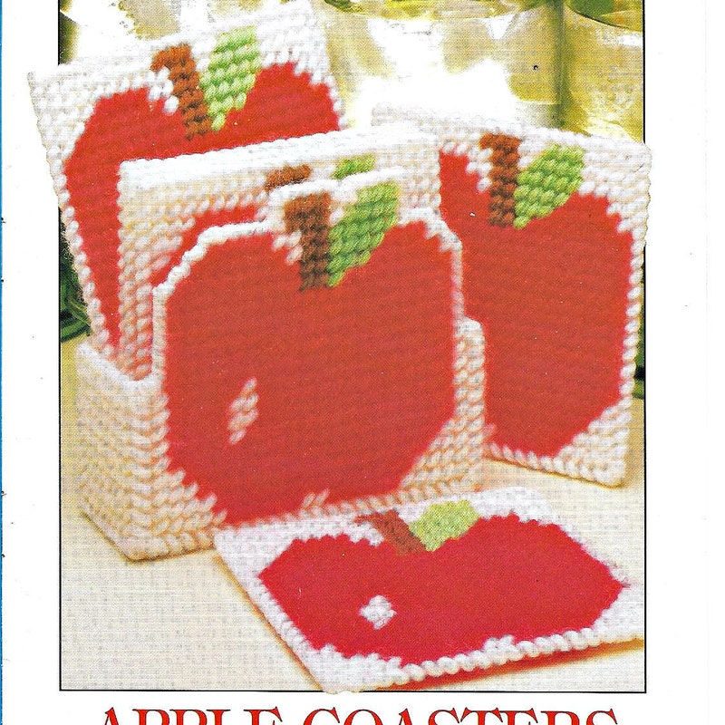 Apple Coasters - Etsy