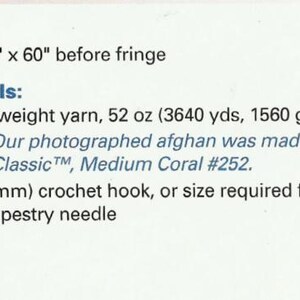 DIAGONAL DIAMONDS Yarn Afghan Easy Crochet Pattern Vintage Home Decor ...