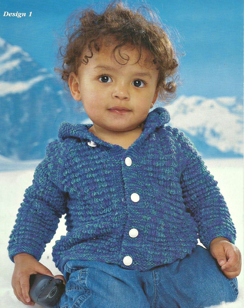 Hooded Baby Jacket Vintage Pattern, Sizes 6 Months to Three Years, Made ...