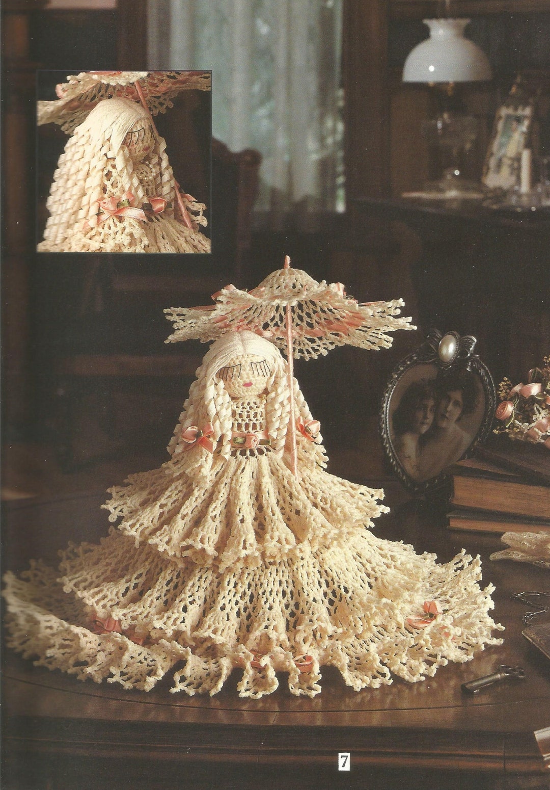 Crochet Doll Victorian Vintage Crochet Pattern Crochet Doll Country ...