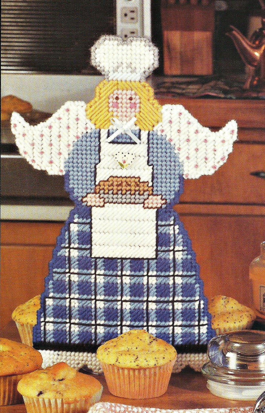 Kitchen Angel Plastic Canvas Pattern Vintage Pattern Adorable - Etsy