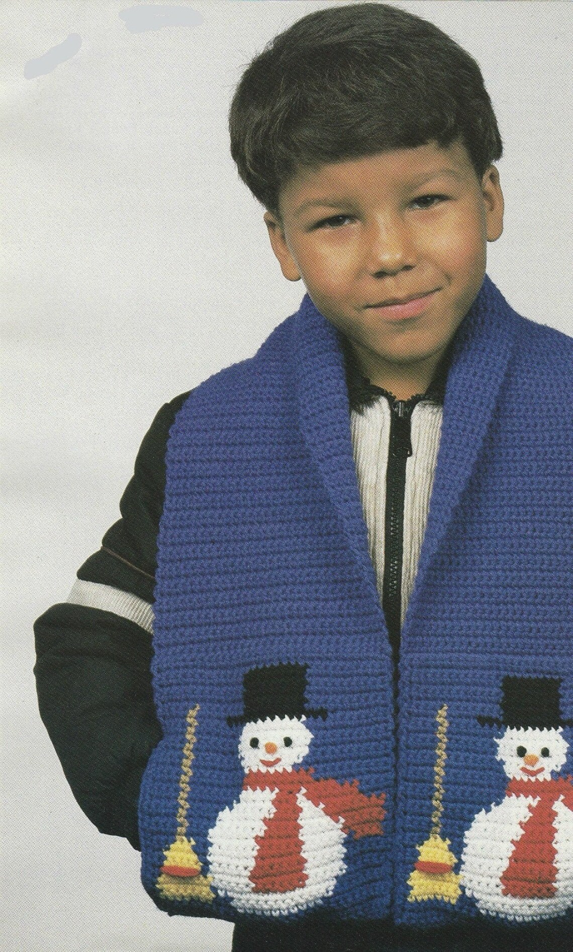 Snowman Scarf Crochet Pattern, Convenient Pockets to Keep Kids Hands ...