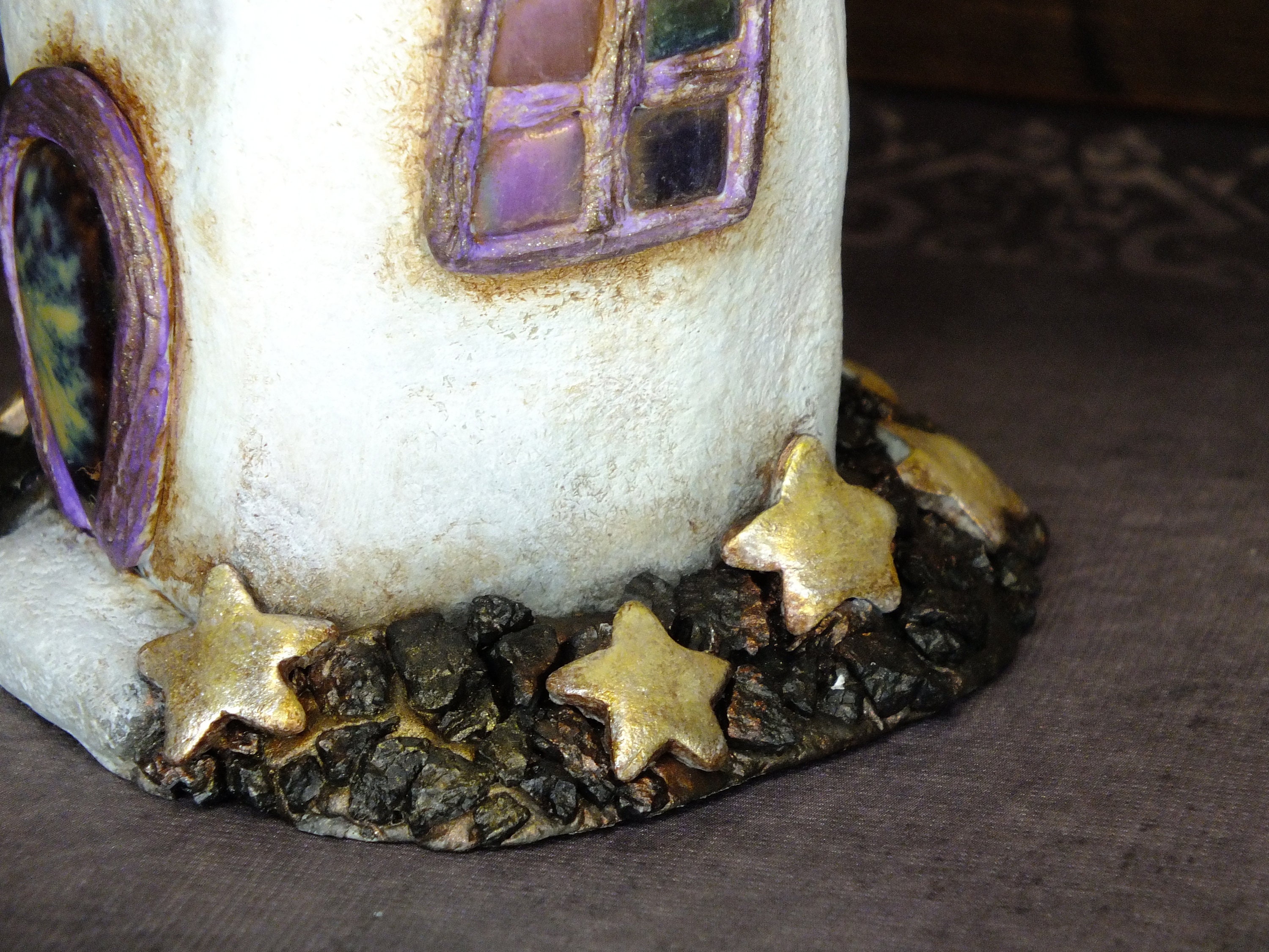 Moon and Stars Clay Cottage House - Handmade Whimsical Cottagecore Home ...