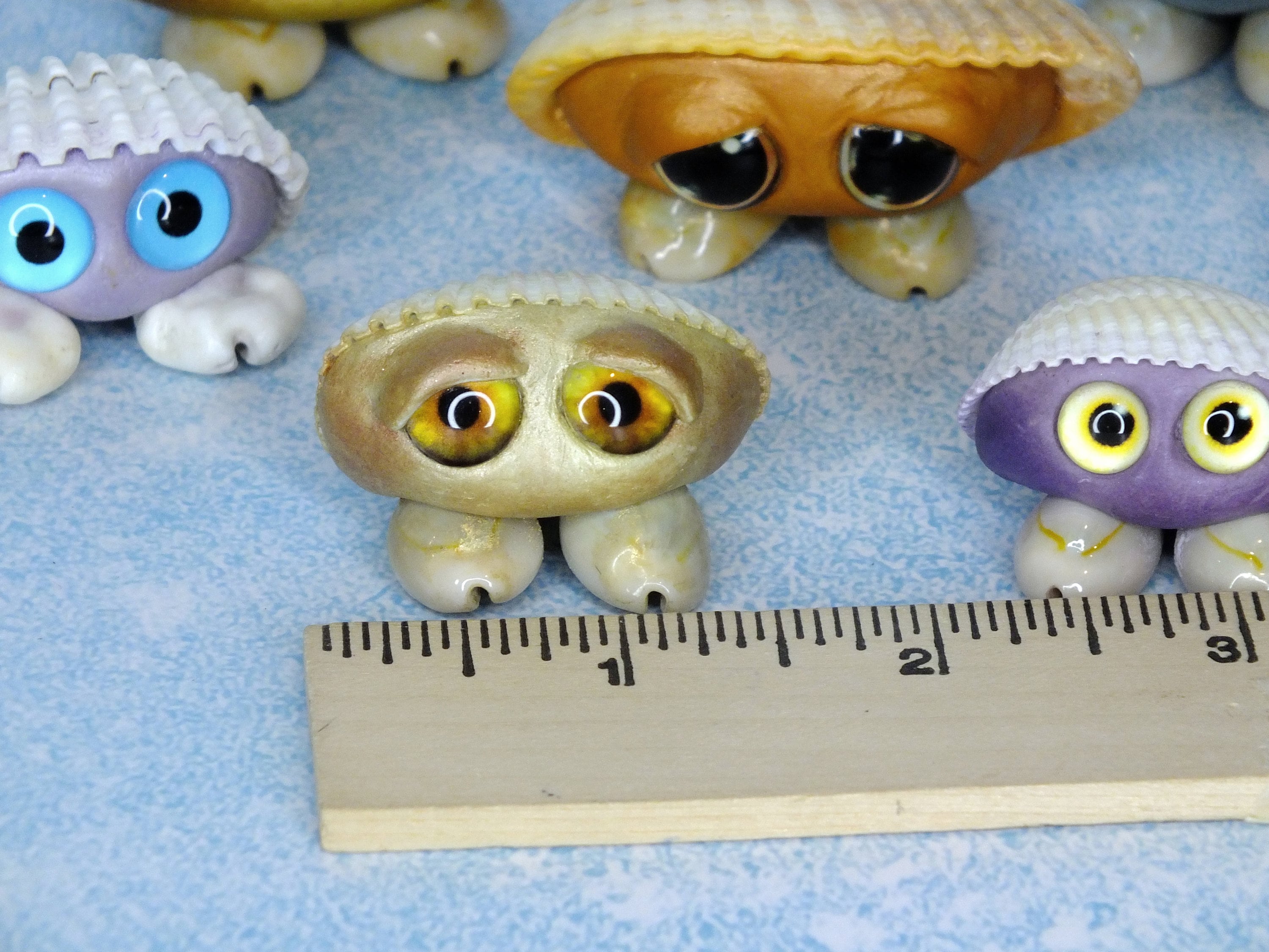 Clamshell Sea Critter Figurine: Whimsical Beach Decor - Etsy