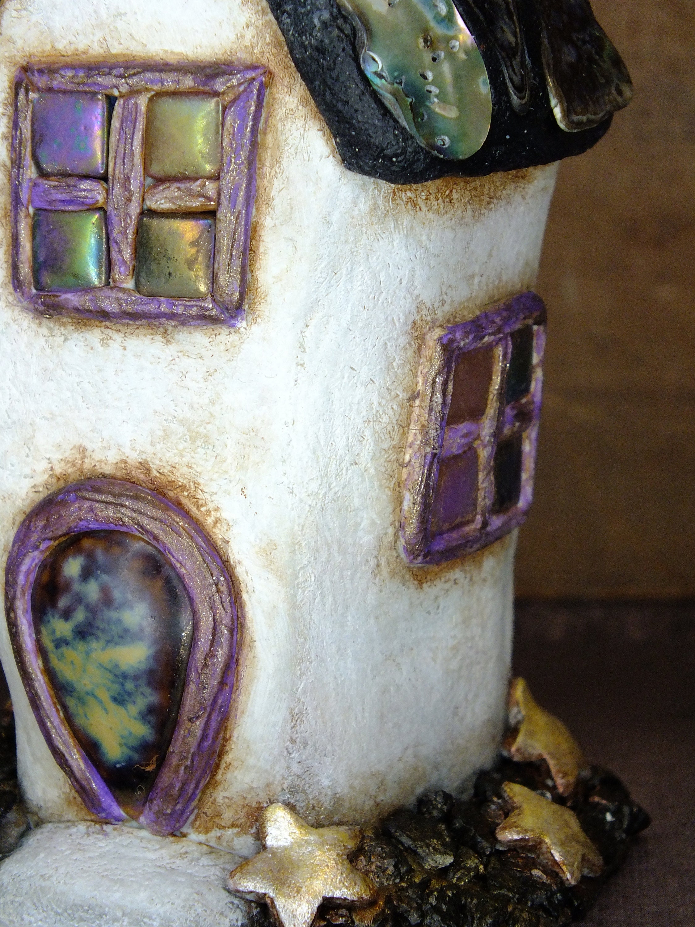 Moon and Stars Clay Cottage House - Handmade Whimsical Cottagecore Home ...