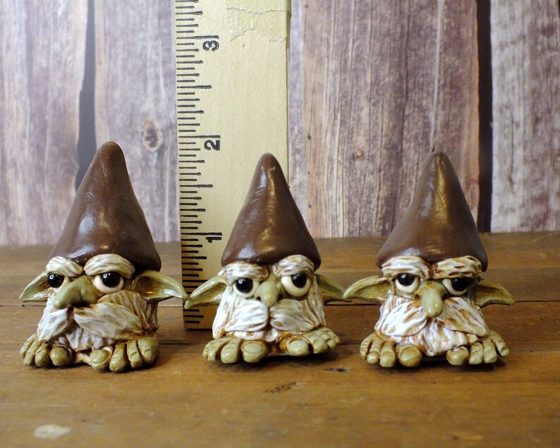 Green Goblin Dwarf Troll Figurine Handcrafted OOAK Woodland - Etsy