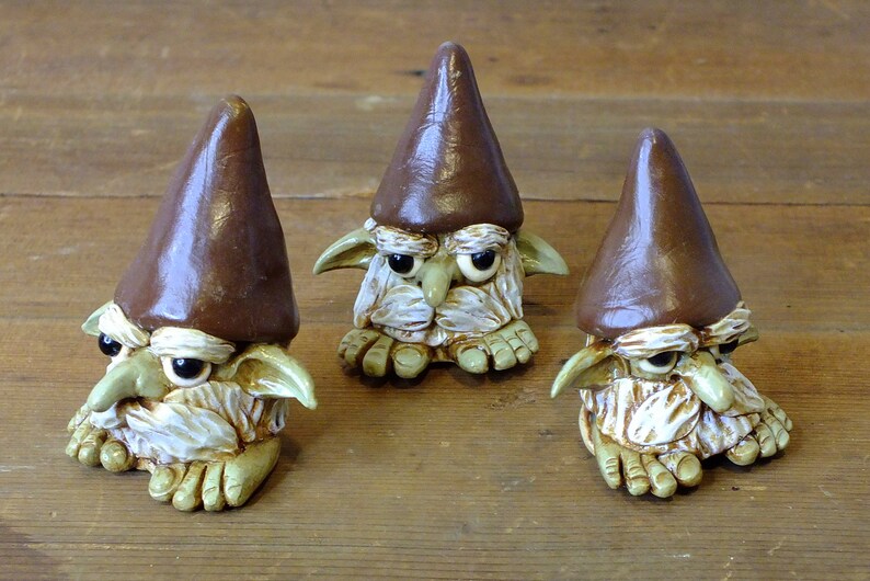 Green Goblin Dwarf Troll Figurine Handcrafted OOAK Woodland - Etsy
