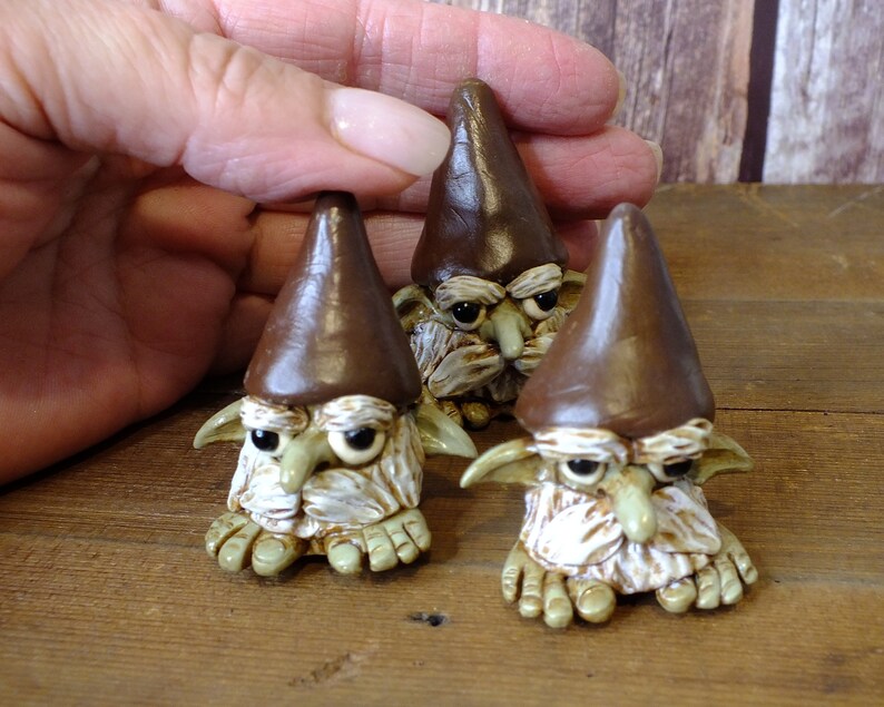 Green Goblin Dwarf Troll Figurine Handcrafted OOAK Woodland - Etsy