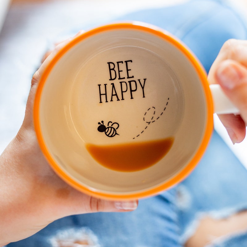 Bee Happy Mug - Etsy