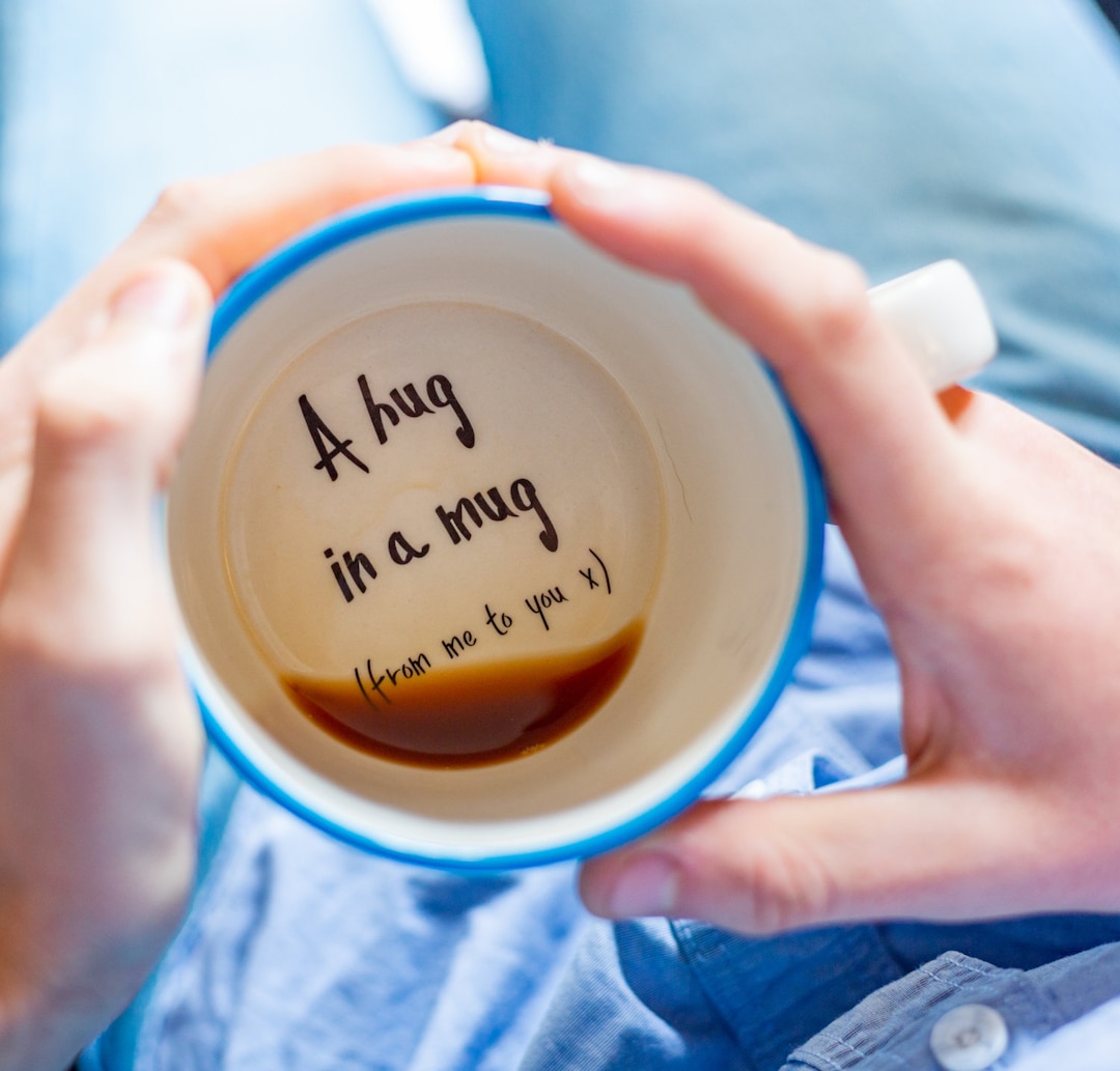 Hug in a Mug Hidden Message Cup Isolation Lockdown Gift - Etsy