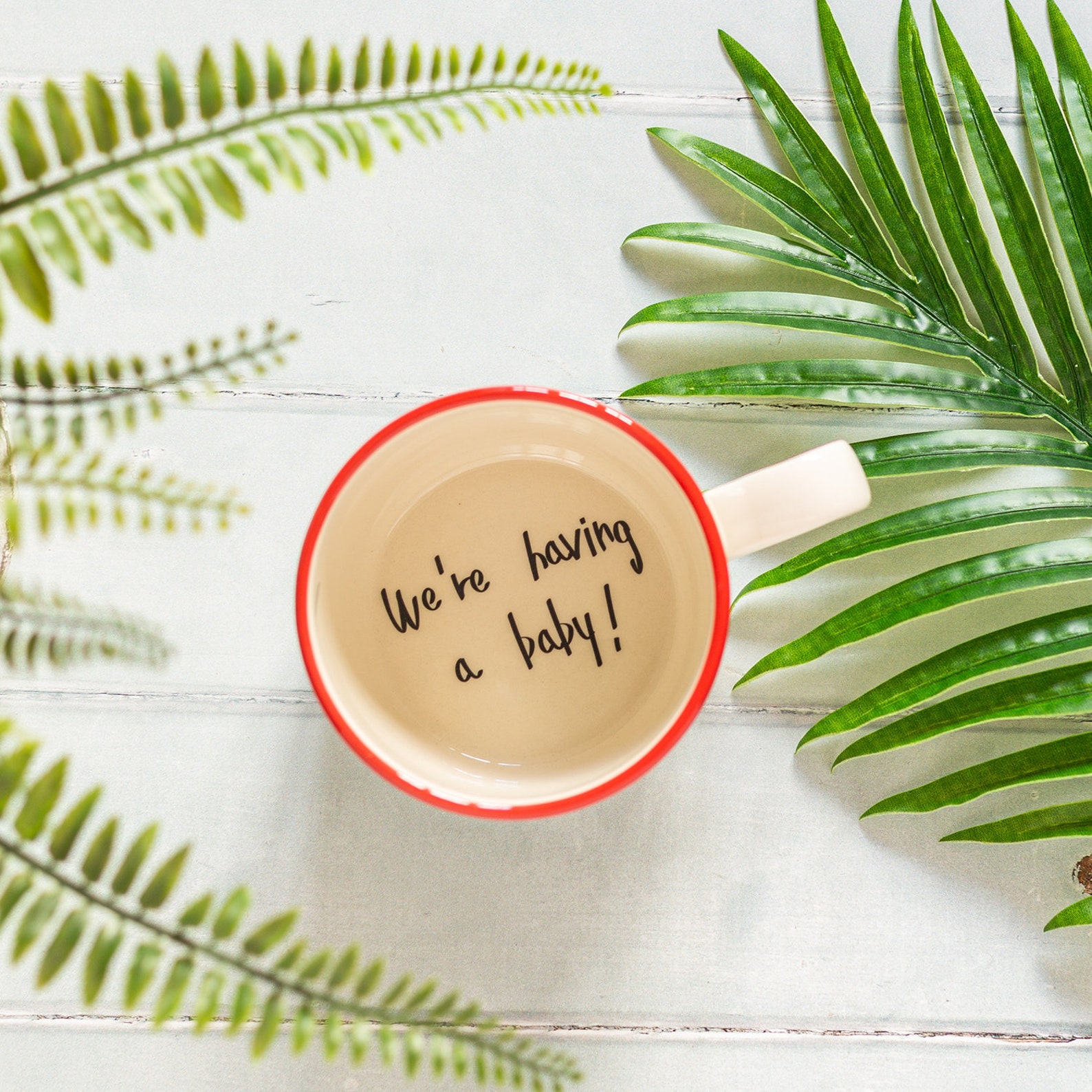 Pregnancy Announcement Hidden Message Mug We're Having a - Etsy