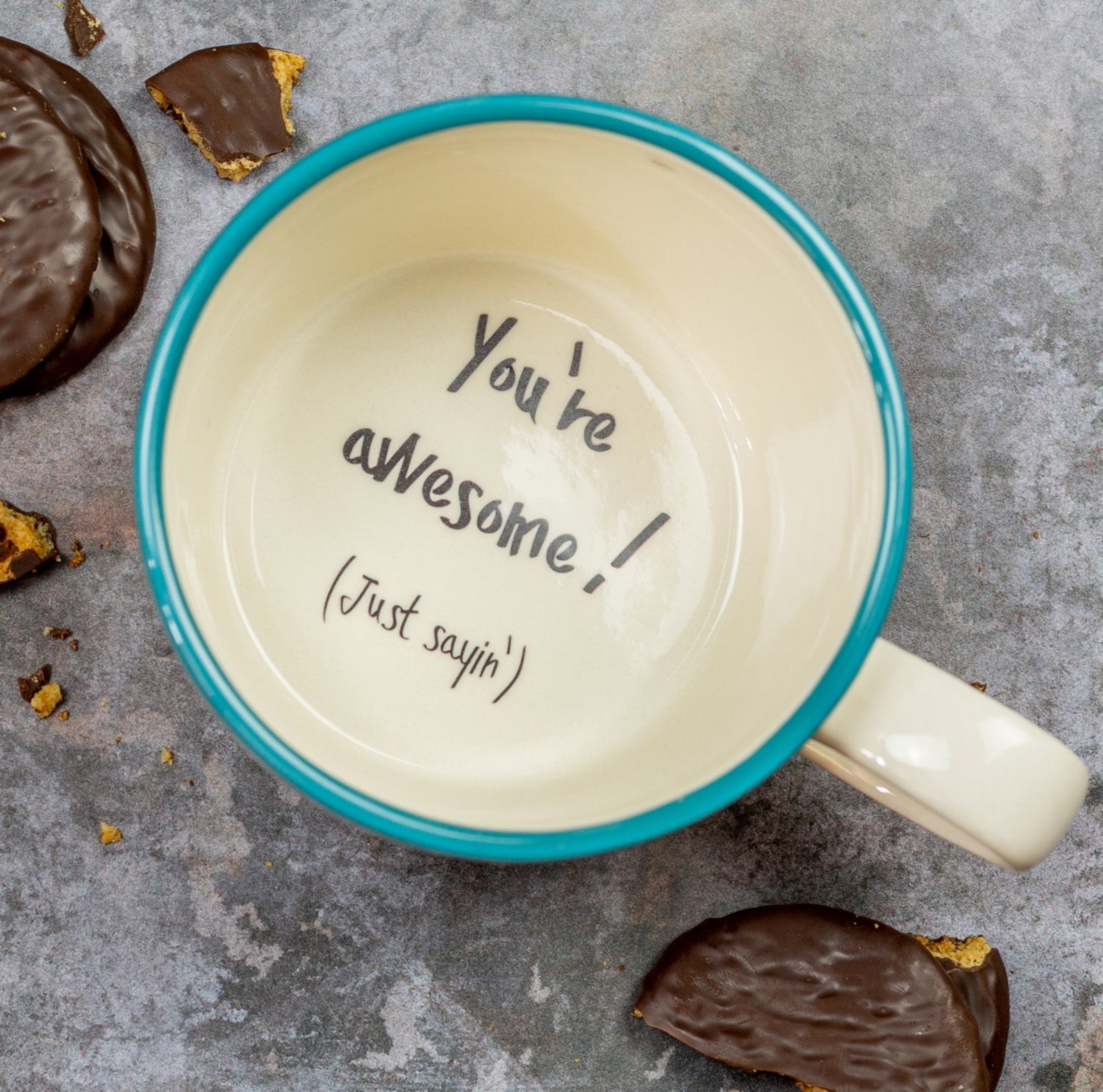 You're Awesome! Handmade Hidden Positive Message Cup Gift for Friend ...