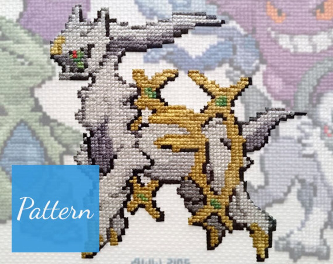 Arceus pokemon Cross Stitch Pattern - Etsy