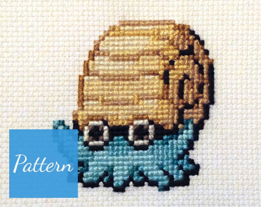 Omanyte pokemon Cross Stitch Pattern - Etsy
