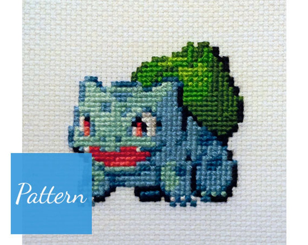 Bulbasaur pokemon Cross Stitch Pattern - Etsy