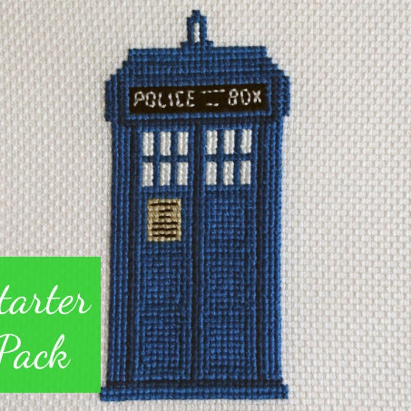 Tardis Cross Stitch - Etsy