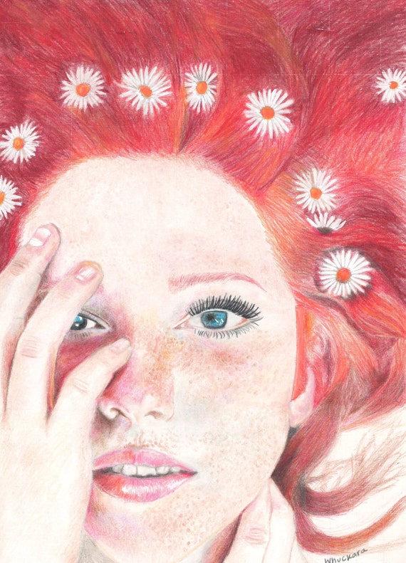 Colored Pencil Art Print From Original Drawing | Etsy