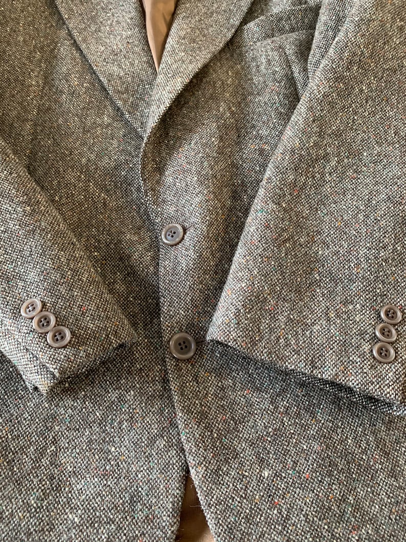 Vintage 1970s Magee Donegal Tweed Blazer, Irish Wool Jacket, Size 42R ...