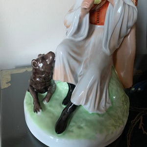 Zsolnay Statue Hungarian Porcelain Hand Painted Statue Man With His ...