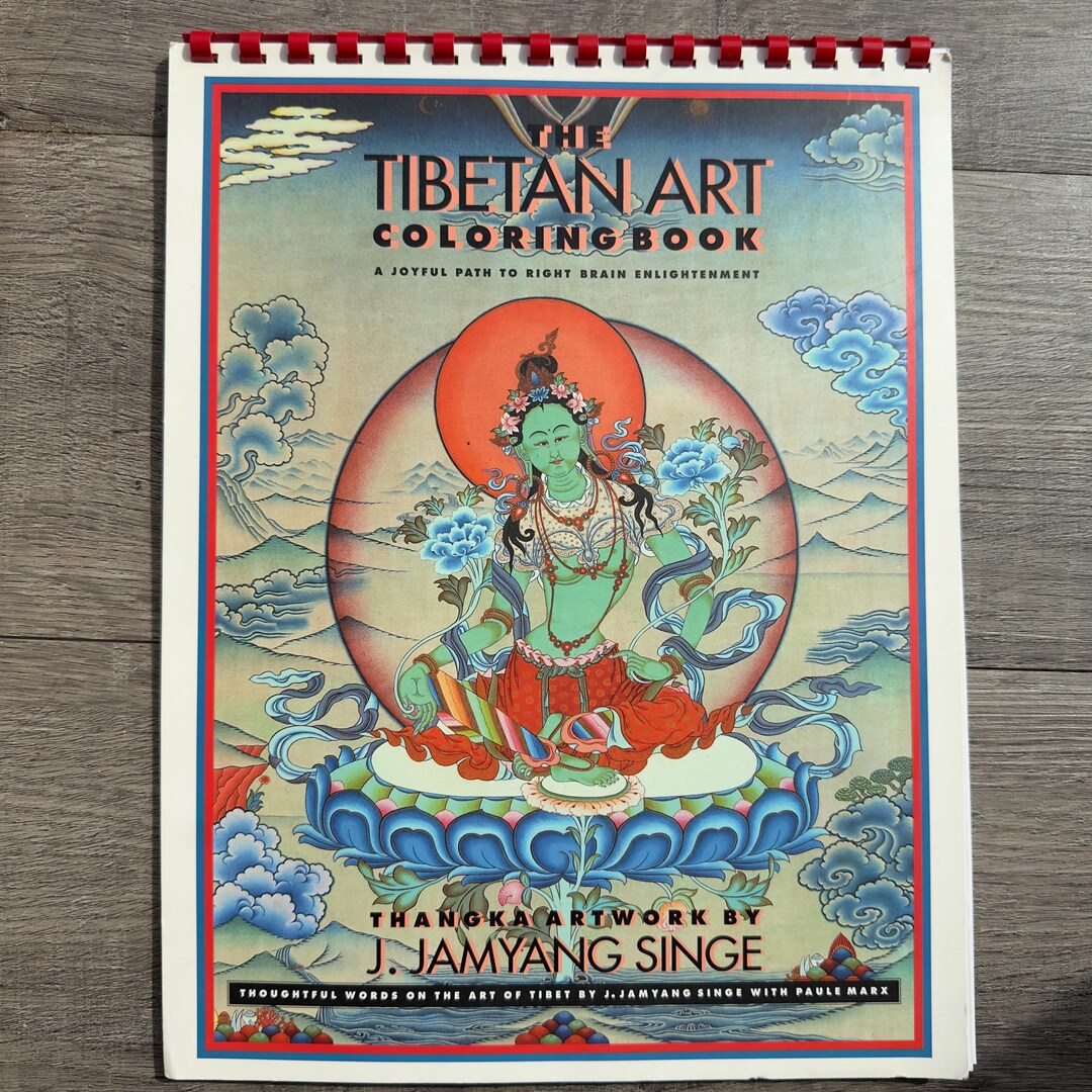 Tibetan Art Coloring Book, With Information to Understand the Imagery ...