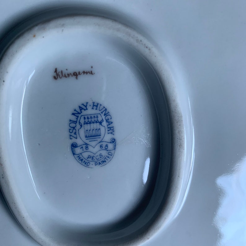 Zsolnay Statue Hungarian Porcelain Hand Painted Statue Man | Etsy