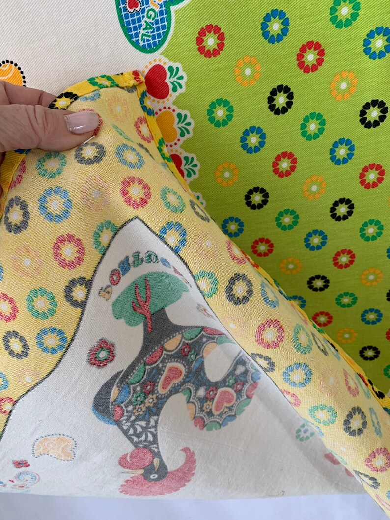 Traditional Portugal Tablecloth Barcelos Rooster Florals - Etsy
