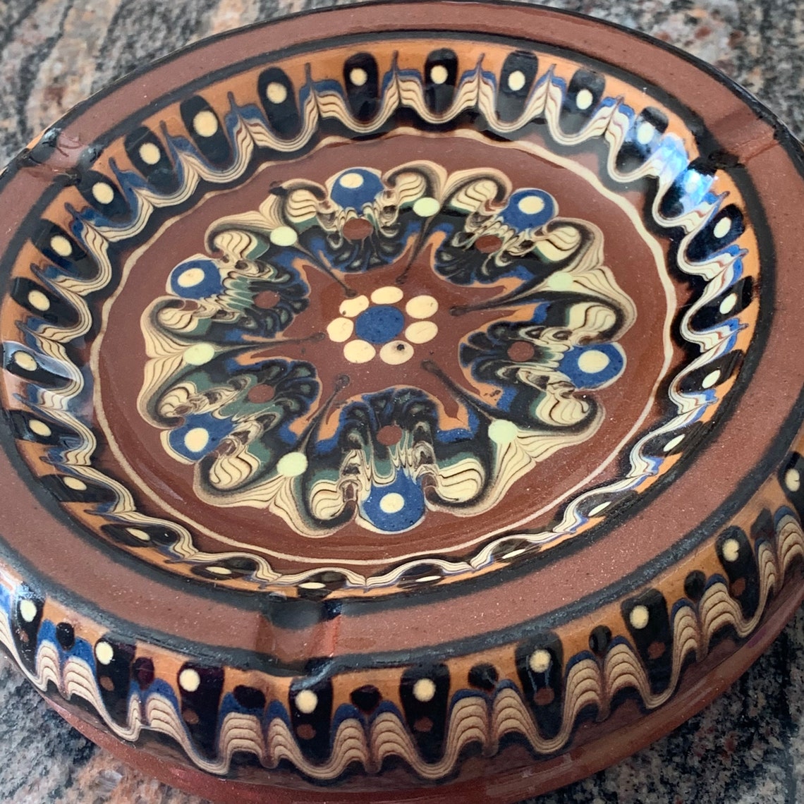 Vintage Bulgarian Folk Art Pottery Traditional Hand Painted - Etsy