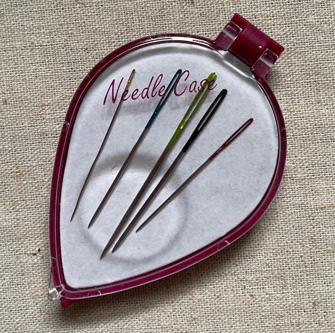 Magnetic Needle Case With Needle Threader and Magnifier - Etsy UK