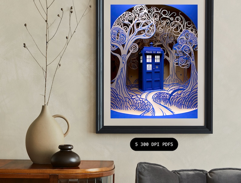 TARDIS Digital Printable | Doctor Who Art Print, Tardis Printable ...