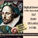 William Shakespeare Portrait A.I. Art, Printable Wall Art, Book Lovers ...