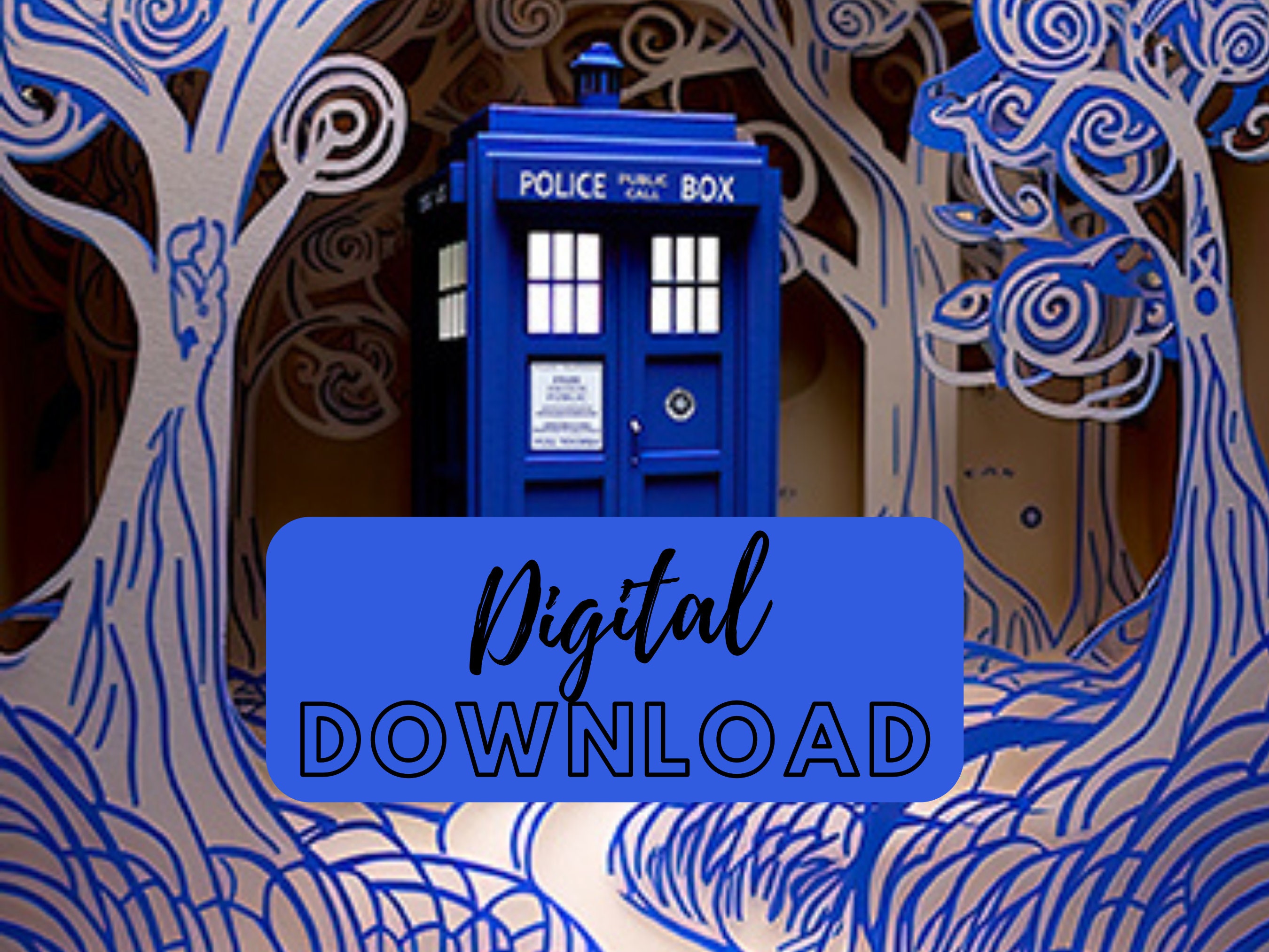 TARDIS Digital Printable | Doctor Who Art Print, Tardis Printable ...