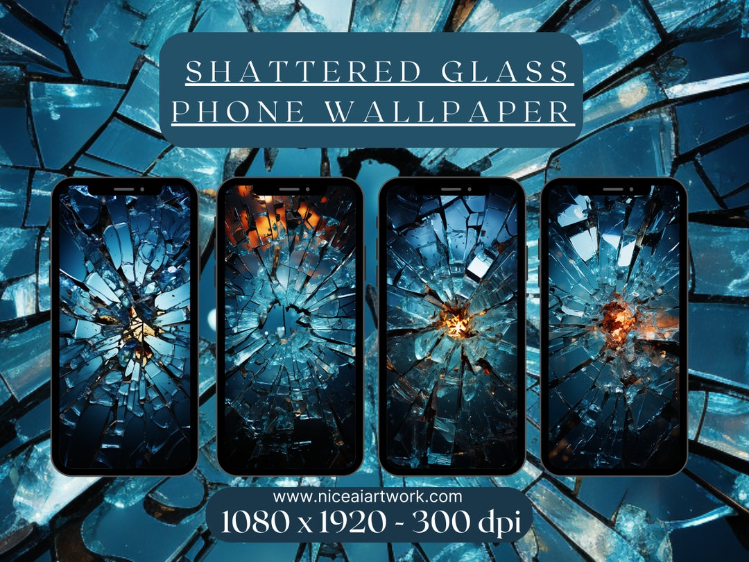 Shattered Glass Phone Wallpaper/background Set 4 Instagram Story ...