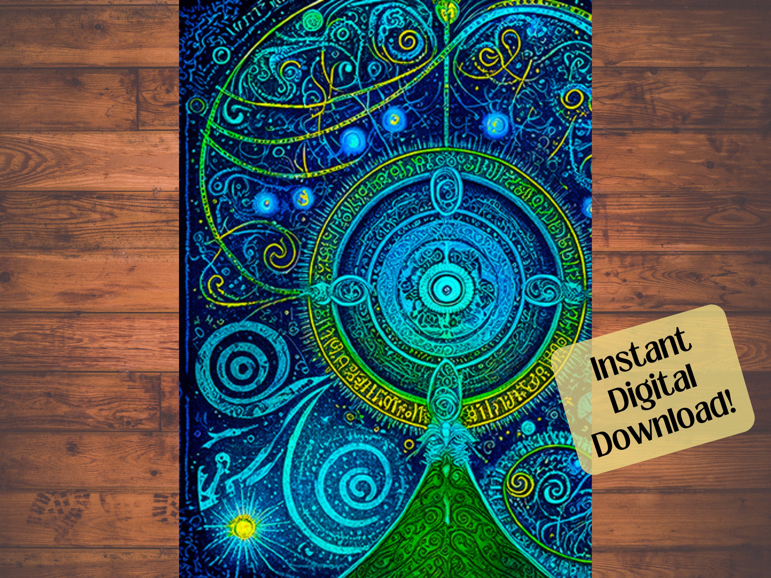 Esoteric Digital Art: Magic Blueprint Alchemical Preparations - Etsy