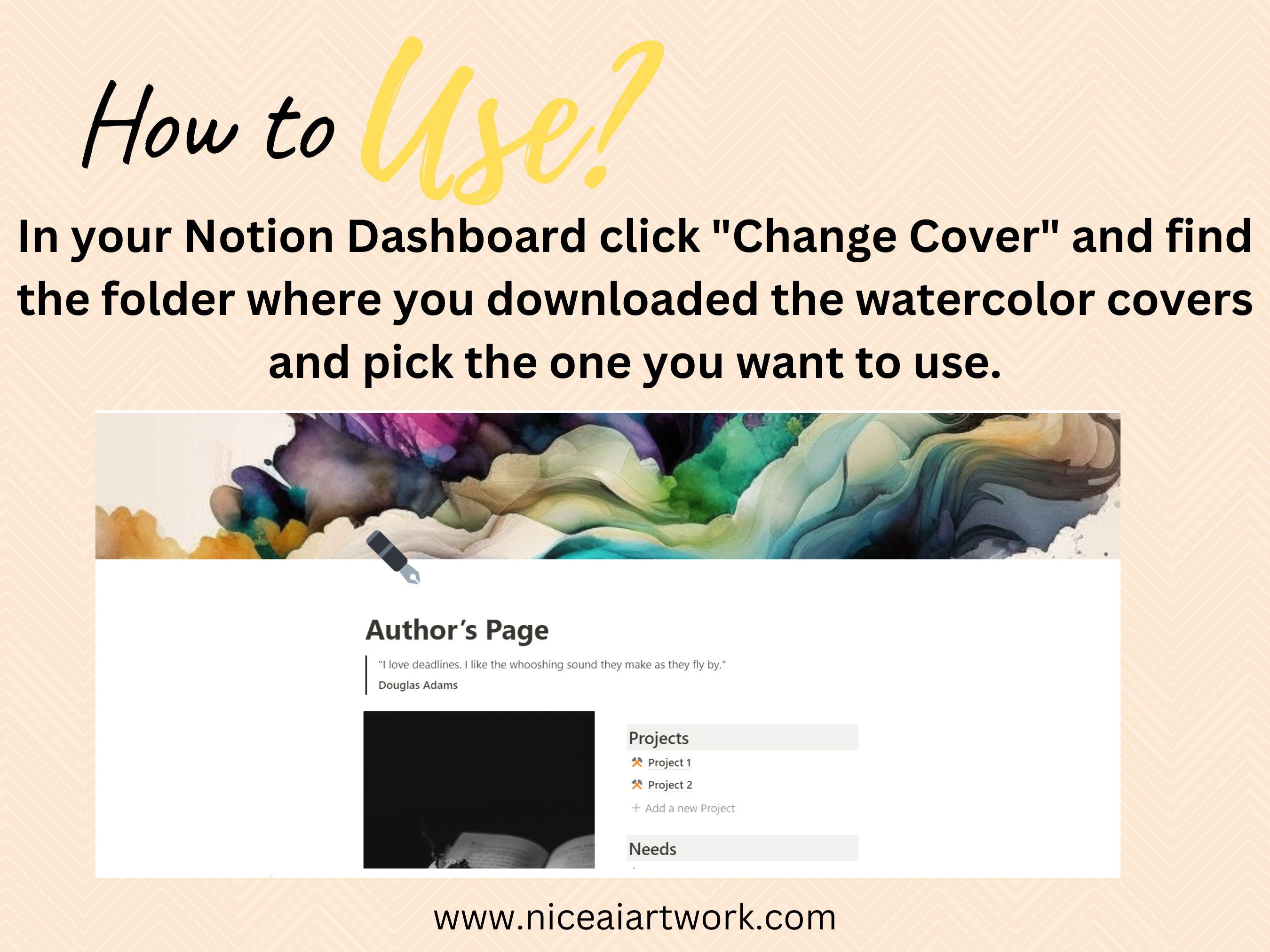 20 Notion Watercolor Style Covers Bundle 20 Notion Covers to Customize ...
