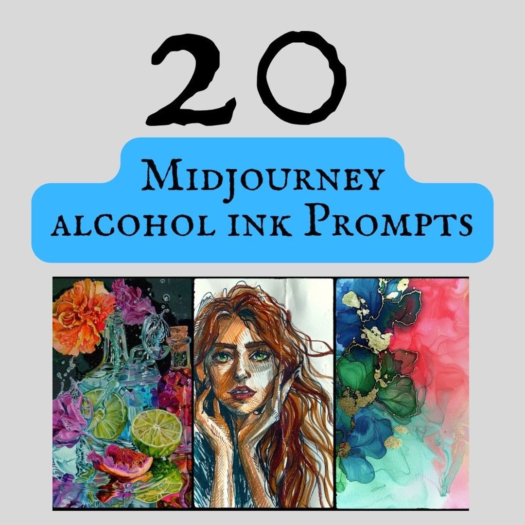 Alcohol Ink Midjourney Prompts: 20 AI Art Image Ideas (digital Download ...