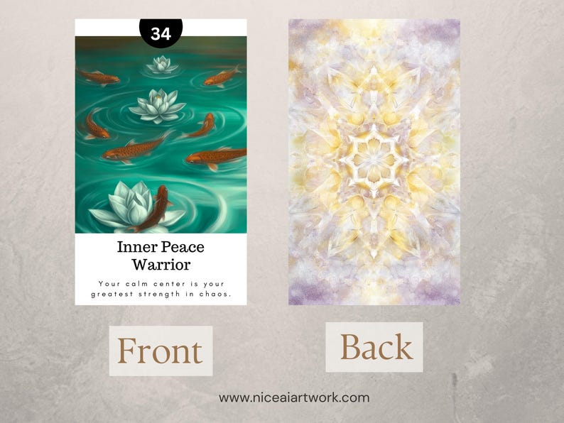 Radiant Empowerment Oracle Deck - Printable & Digital Spiritual Cards ...