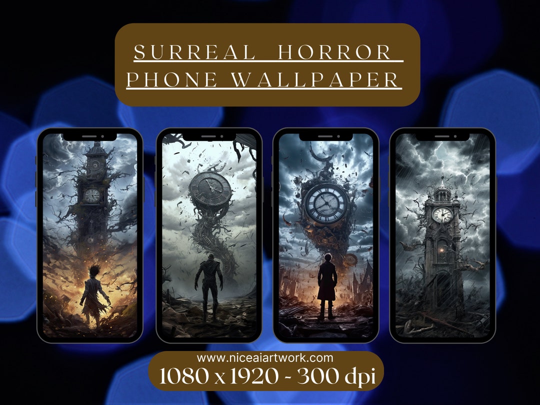 Surreal Horror Phone Background-gothic Style, Horror, Digital Download ...