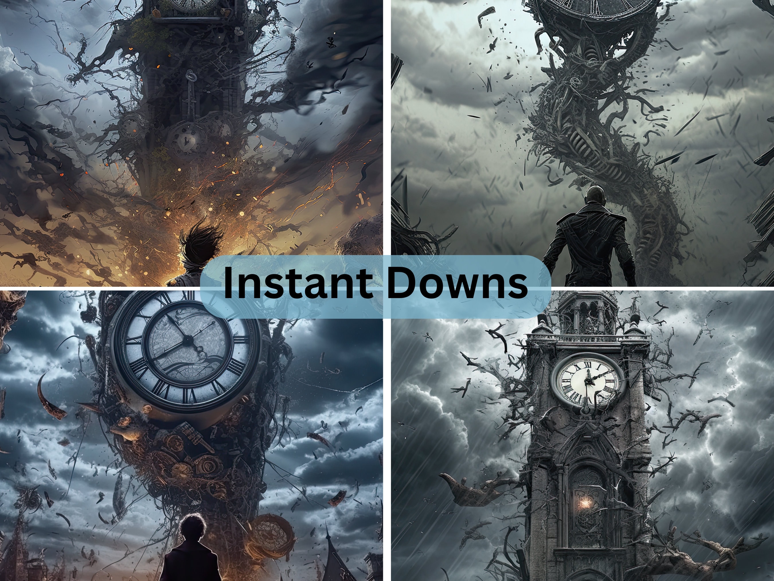 Surreal Horror Phone Background-gothic Style, Horror, Digital Download ...