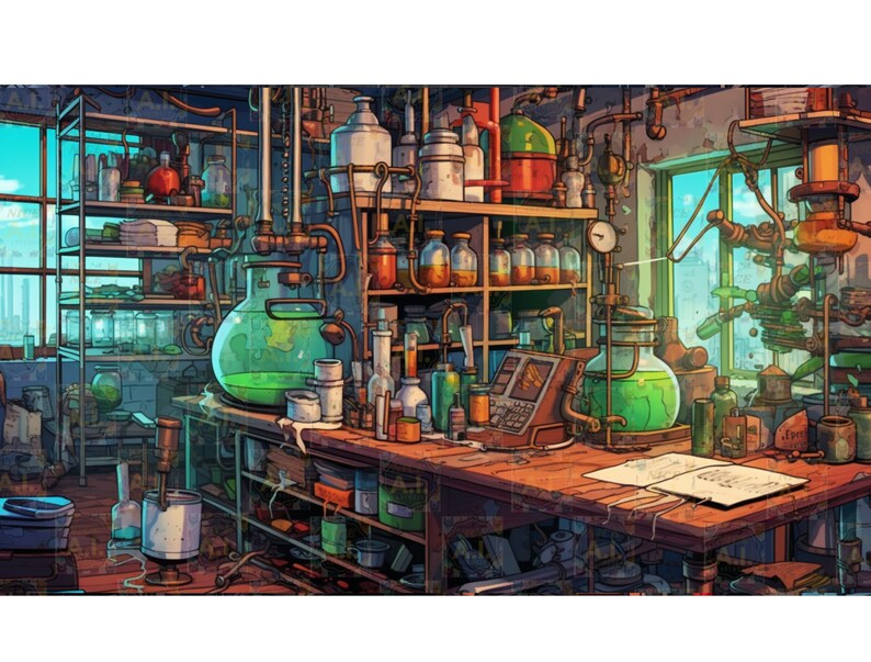 Mad Scientist Virtual Background for Zoom, Skype, Google Meet, Lab ...