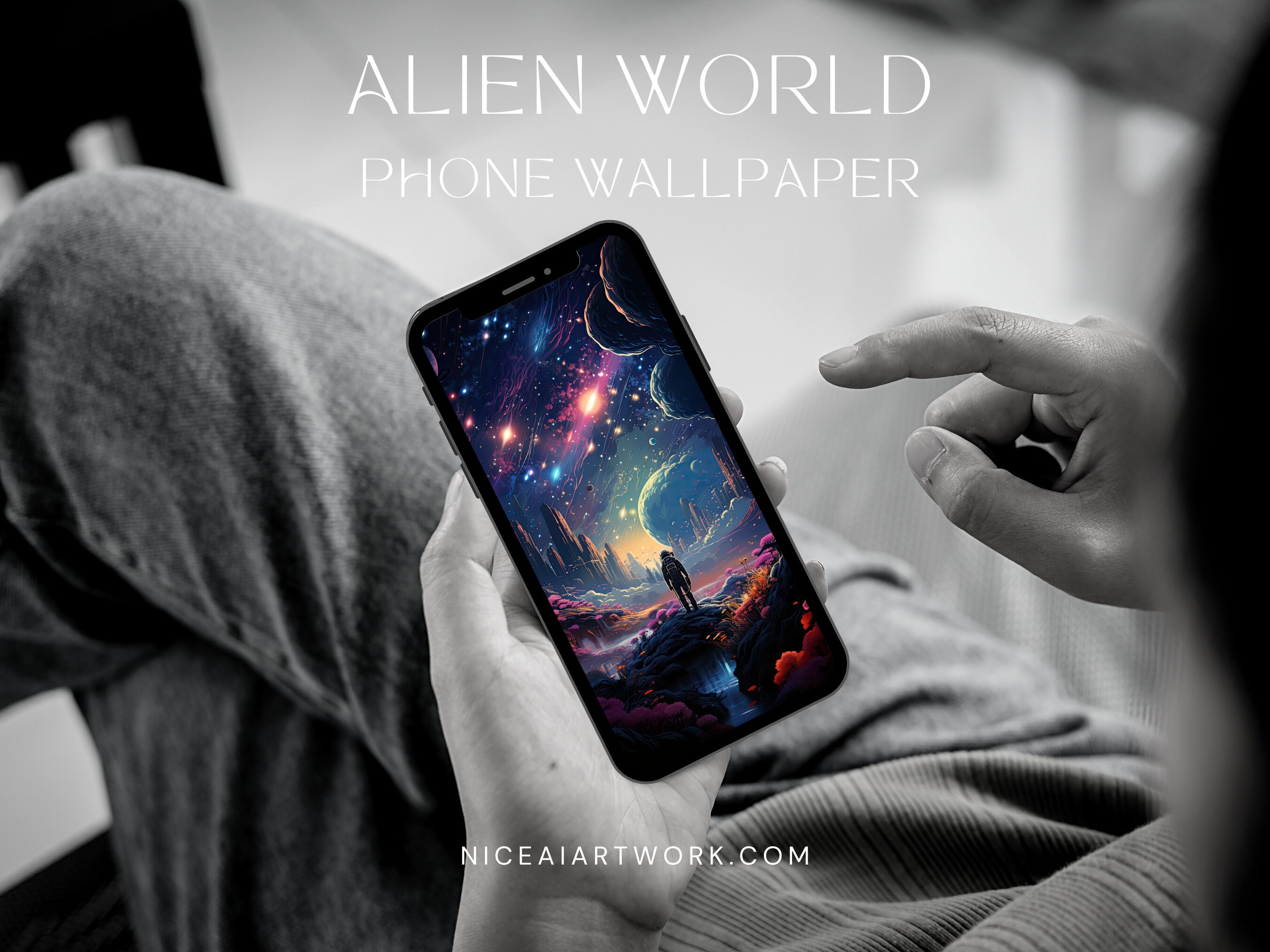 Alien World Phone Wallpaper/background Set 4 Instagram Story ...