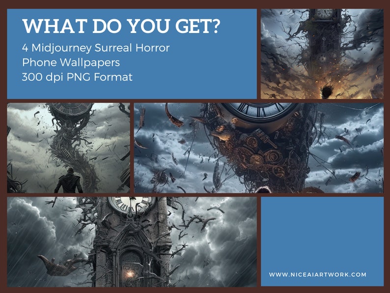 Surreal Horror Phone Background-gothic Style, Horror, Digital Download ...
