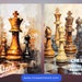 Chess Digital Art Printables Set of 2 | Modern Digital Oil Painting ...