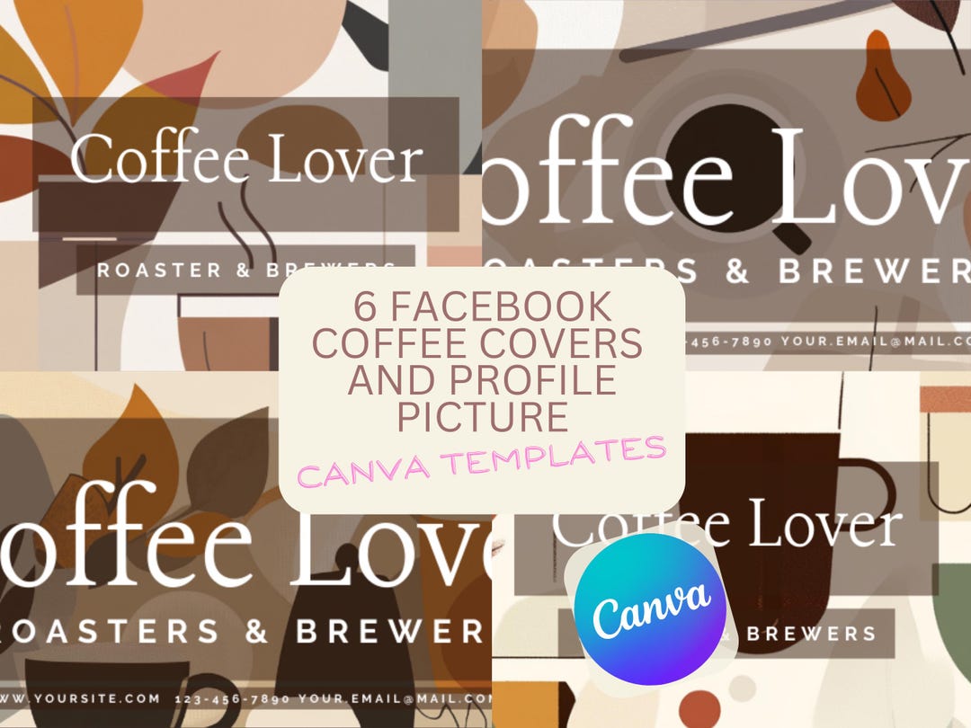 Coffee Facebook Cover Templates: Business Banners, Canva Designs ...