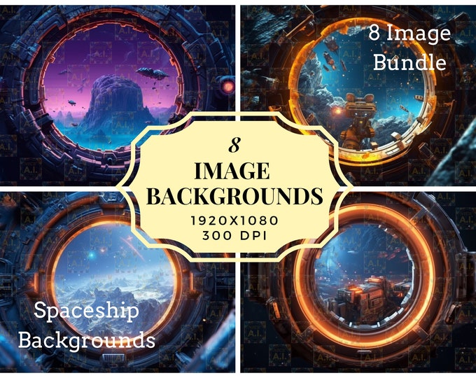 Spaceship Animated Zoom Background - Etsy Canada