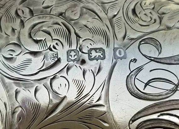Antique 1913 Birmingham Bright Cut sterling silver da… - Gem