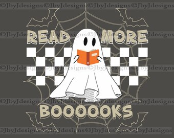 Ghost Reading Svg - Etsy