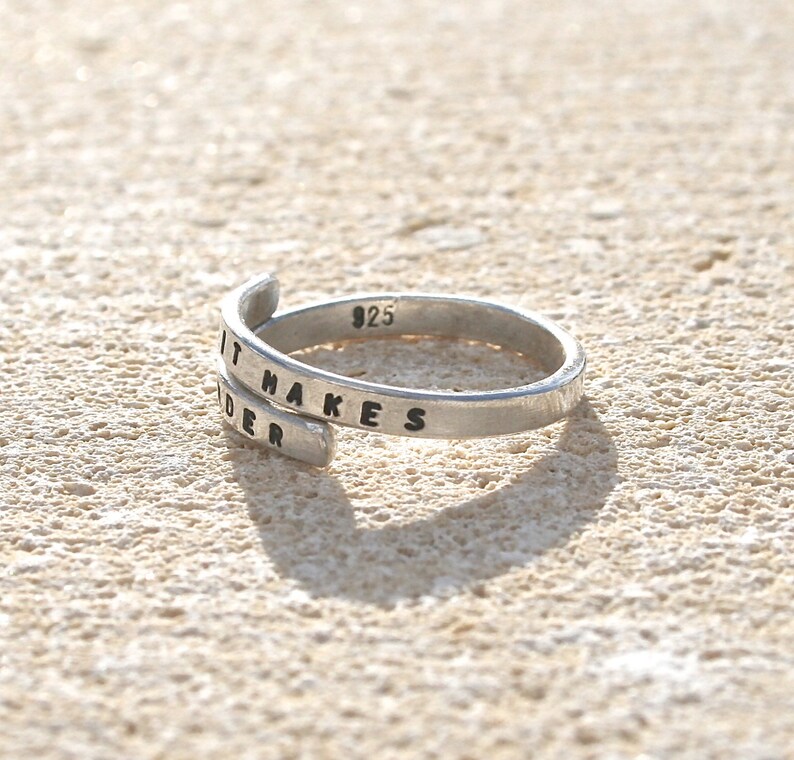 Led Zeppelin Lyric Ring 'And it makes me wonder' | Etsy