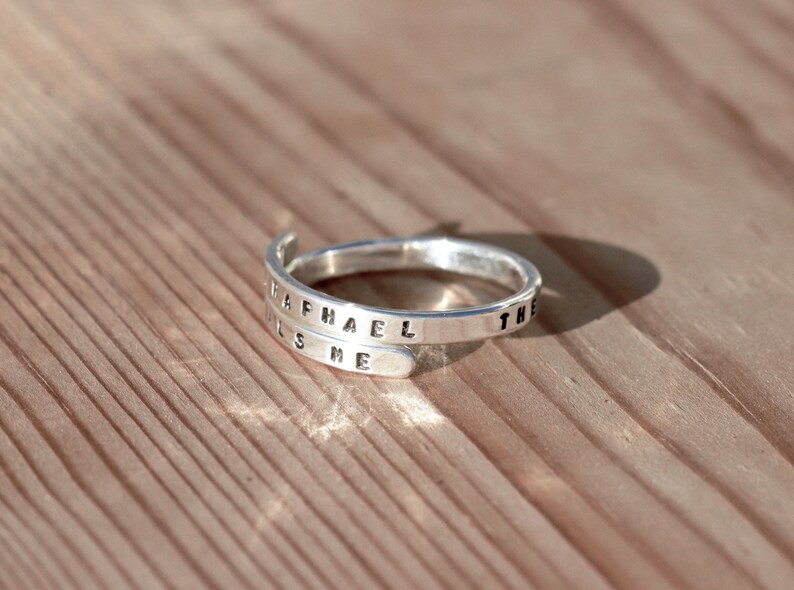 St. Raphael the Archangel Heals Me' hand Stamped Ring | Etsy